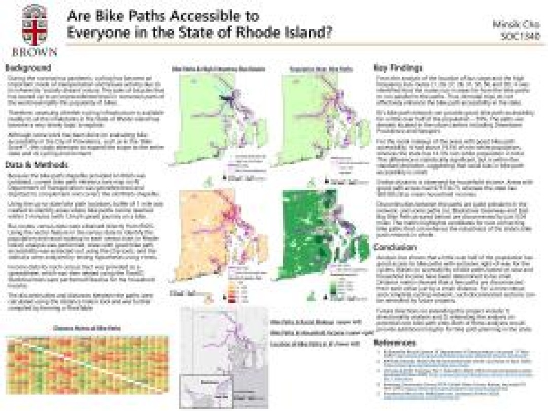 Are Bike Paths Accessible to Everyone in the State of Rhode Island? | Spatial Structures in the ...